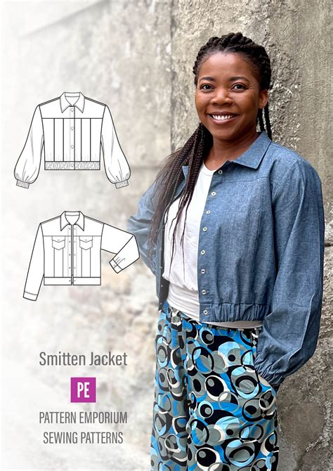 Smitten Cropped Jacket Sewing Pattern Pattern Emporium