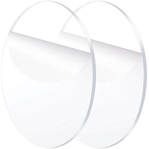 Buy Adtda 2 Pieces 18 Clear Circle Acrylic Sheet22 Inch Diameter Plexiglass Sheets Round For