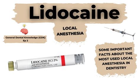 The Lidocaine Local Anesthetic Youtube