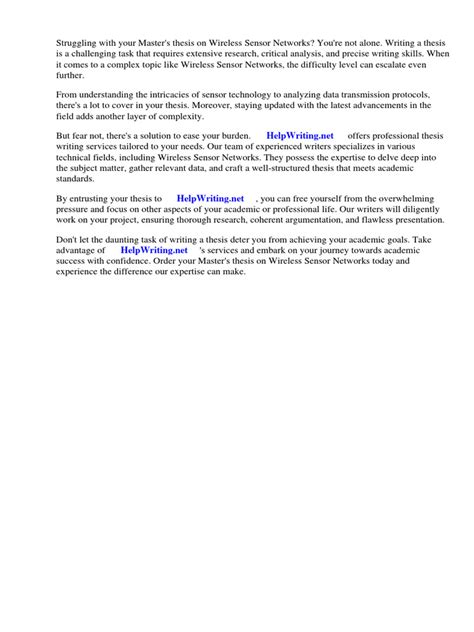 Master Thesis On Wireless Sensor Network Pdf Wireless Sensor