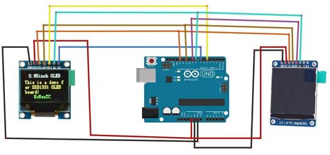 Connect SSD1331 OLED Display ST7789 Display Visuino Visual Development For Arduino