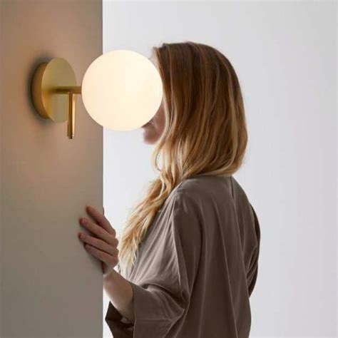 Atom Wallceiling Light Brass Matte Opal Aromas Del Campo I Light You
