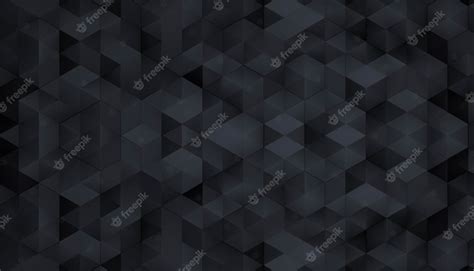 Premium Photo 3d Cubes Abstract Background Black Isometric Digital Technology Futuristic