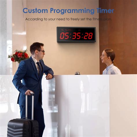 [ph Stock]seesii 3 Inch Gym Timer Big Led Interval Workout Clock Count Down Up Training