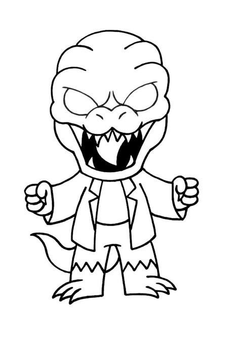 Раскраски Раскраска Человек паук Нет пути домой Ящерица для детей Распечатать раскраски на