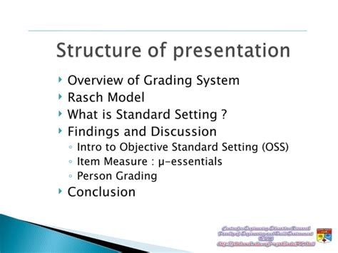 Objective Standard Settingan Application Of Many Facet Rasch Model Ppt