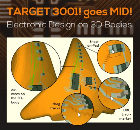 Molded Interconnect Device MID TARGET 3001 PCB Design Freeware Is A Layout CAD Software