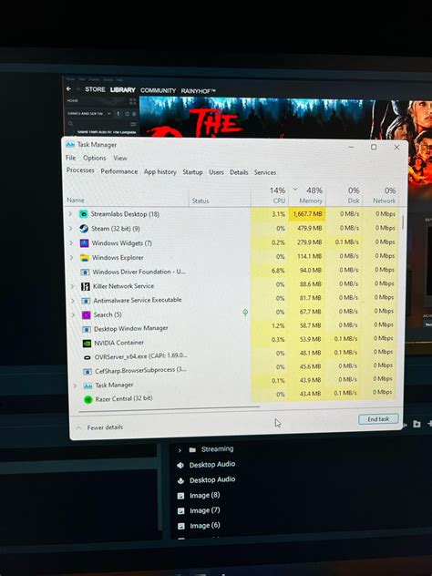 memory usage issue r streamlabs