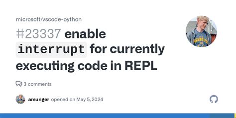 enable `interrupt` for currently executing code in repl · issue 23337