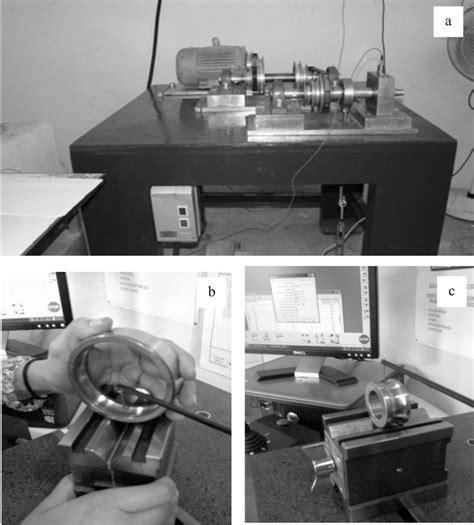 A Photograph Of Setup Bc Measurement Of Outer And Inner Ring