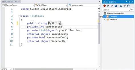 Upgraded The Macros For Visual Studio 2013 Extension Computer Programming