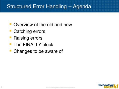 Ppt A5 Structured Error Handling In The Abl Powerpoint Presentation Id3525847