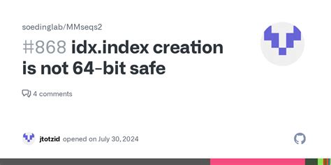 Dex Creation Is Not 64 Bit Safe · Issue 868 · Soedinglabmmseqs2 · Github