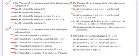 Solved Use Theorem To Determine Which Of The Chegg Com