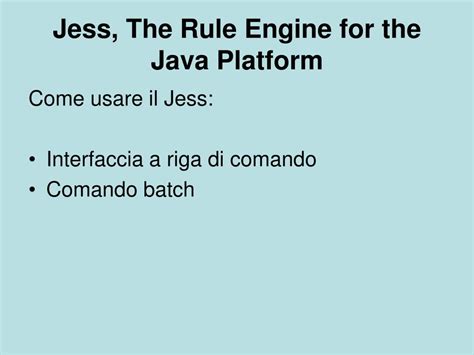 ppt jess the rule engine for the java platform powerpoint presentation id 4520429