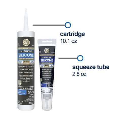 Reliable Seal Ge Sealants Supreme Silicone Window And Door