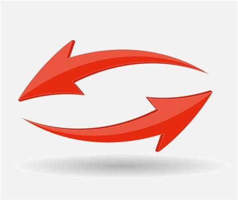 Curved Double Arrow Vector Art Icons And Graphics For Free Download