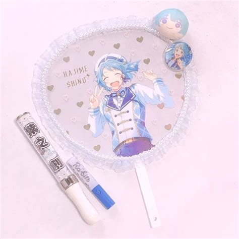 Suzukaze RION on Instagram 紫之創くんうちわ完成 初めて作ったけどうまくいった気がする 可愛く作れたの嬉しい