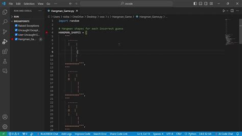 Sathvik Nishani On Linkedin Codealpha Hangman Pyhton Coding