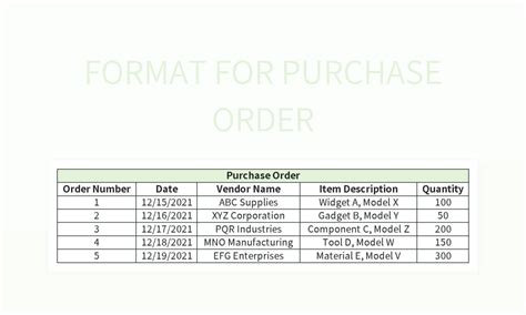 Free Sales Order Format Templates For Google Sheets And Microsoft Excel Slidesdocs