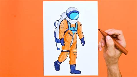 How To Draw An Astronaut Space Suit YouTube