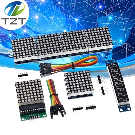 max7219 dot matrix module microcontroller module control module display