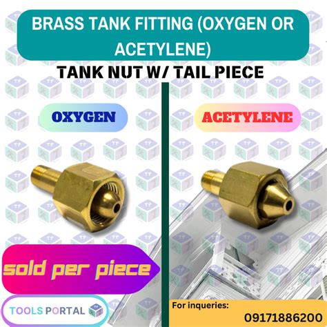 Brass Tank Fitting Brass Tank Nut W Tailpiece Oxygen Acetylene