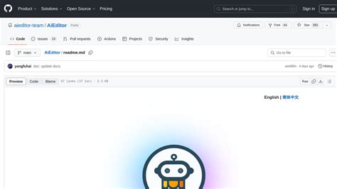 Github Aieditor Featuresalternatives Toolerific