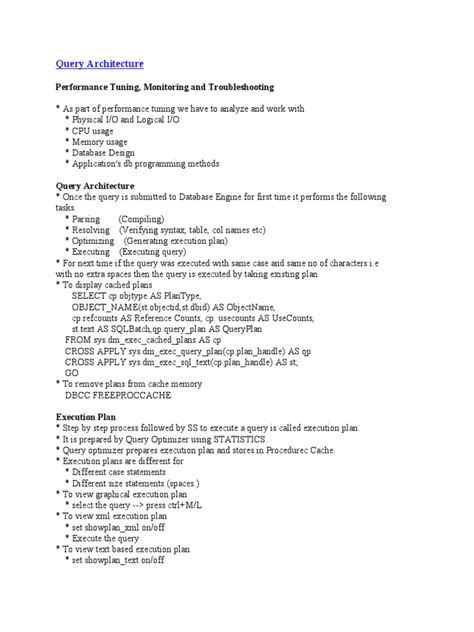 performance tunning pdf database index database transaction