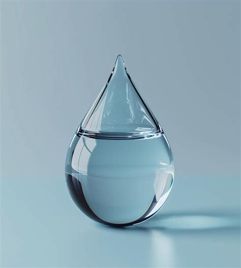 Premium Photo 3d Water Drop Icon Illustration