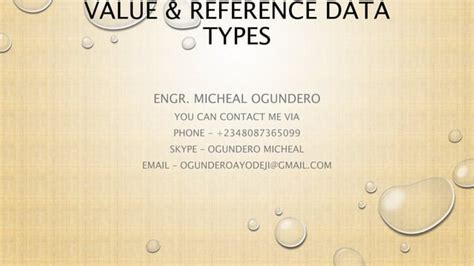 C Value Data Types And Reference Data Types Pptx Programming Languages Computing
