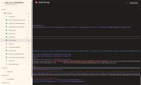 How To Fix The Code Sign Key Not Found Issue In Azure Pipeline In Maui Net 80 Ios Stack