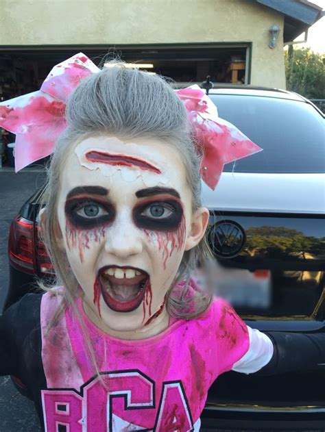 Zombie Cheerleader Makeup Zombie Cheerleader Zombie Halloween