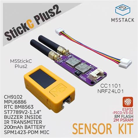 M5stack Stickc Plus2 Комплект Esp32 купить на Ozon по низкой цене