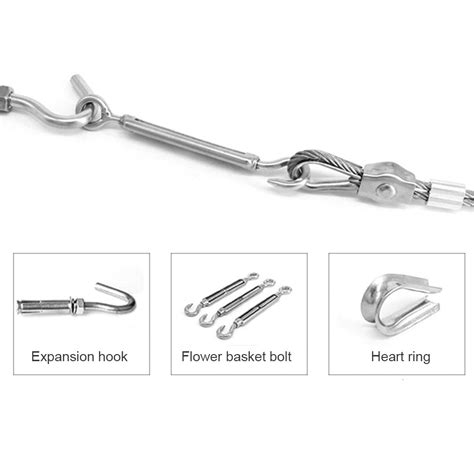 Rvs Spanschroef Aanpassing Haak Eye Schroef Draad Grandado