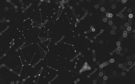 Premium Photo Abstract Background Molecules Technology With Polygonal Shapes Connecting Dots