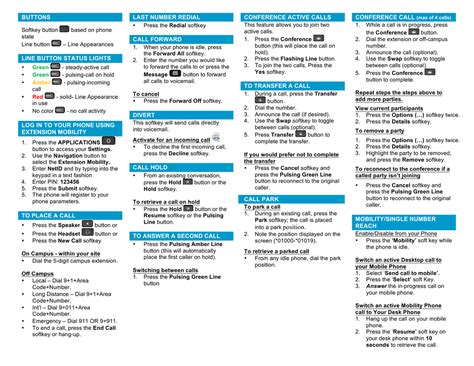 Cisco 7841 Quick Reference Card Manualzz