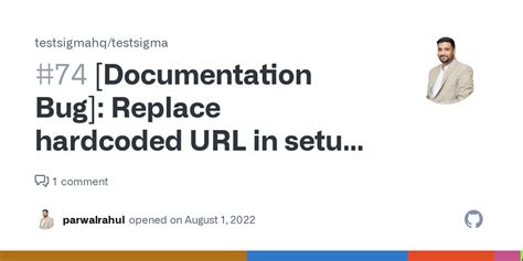 [documentation bug] replace hardcoded url in setup using docker to context based url as per