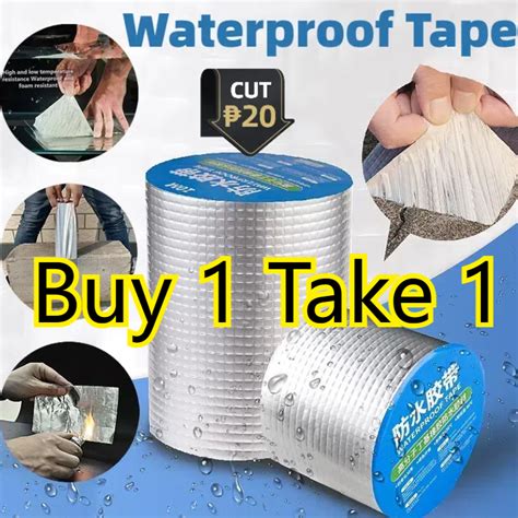 Waterproof Tape For Roof Leak Roof Sealant Wall Crack Pandikit Sa Bubong Tape Shopee Philippines