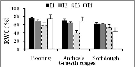 The Effect Of Different Irrigation Regimes On The Leaf Relative Water