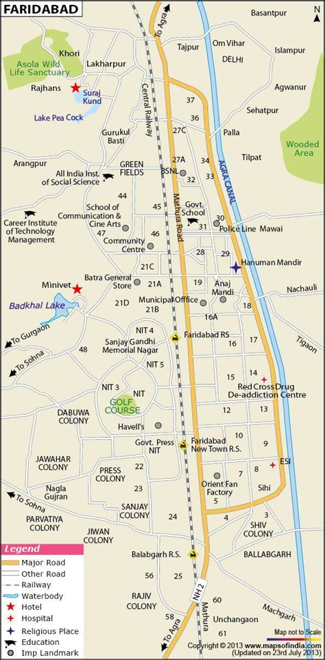 Map Of Faridabad City Faridabad Map Islamabad City Map With Roads