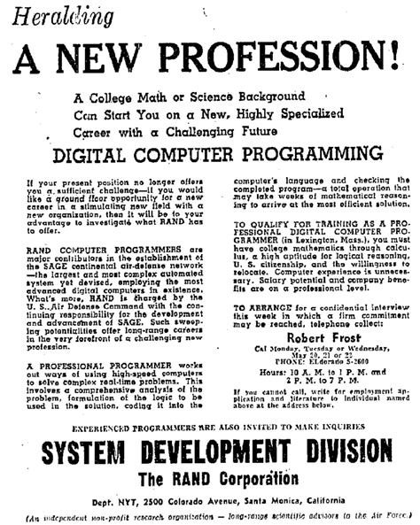 SDC S Programming Ad 1957 Download Scientific Diagram