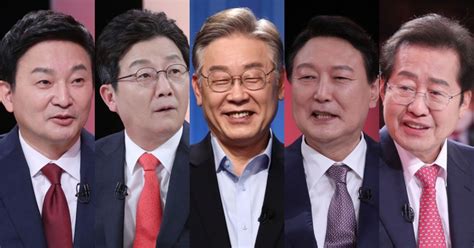 엠브레인 윤석열·홍준표 다자대결서 오차 범위 내 이재명에 우세