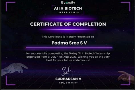 Padma Sree On Linkedin I Am Glad To Announce That I Have Successfully Accomplished The Ai In