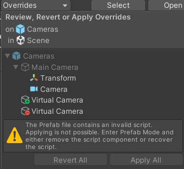 CinemachineExtension Requires A Cinemachine Virtual Camera Component Unity Engine Unity
