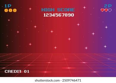 Pixel Art Background Bit Game Retro Stock Vector Royalty Free Shutterstock