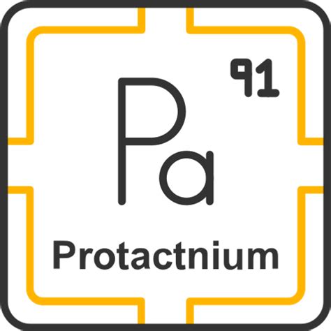 Protactinium Preodic Table Elements Chemistry Science Elemtens Icon Download On Iconfinder