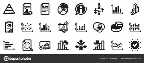 Report Chart Block Diagram Dot Plot Graph Icons Charts Diagrams Stock