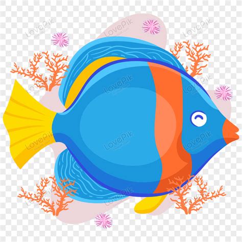 귀여운 바다 물고기 그림 Png 일러스트 무료 다운로드 Lovepik