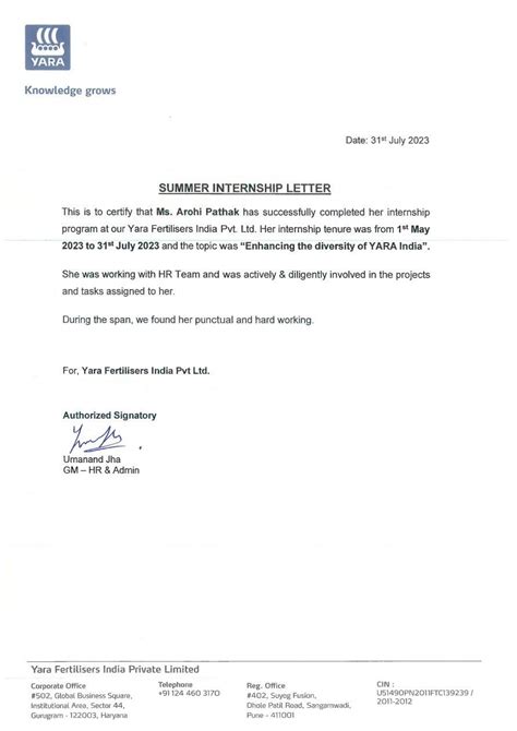 Arohi Pathak On Linkedin Internship Hr 12 Comments